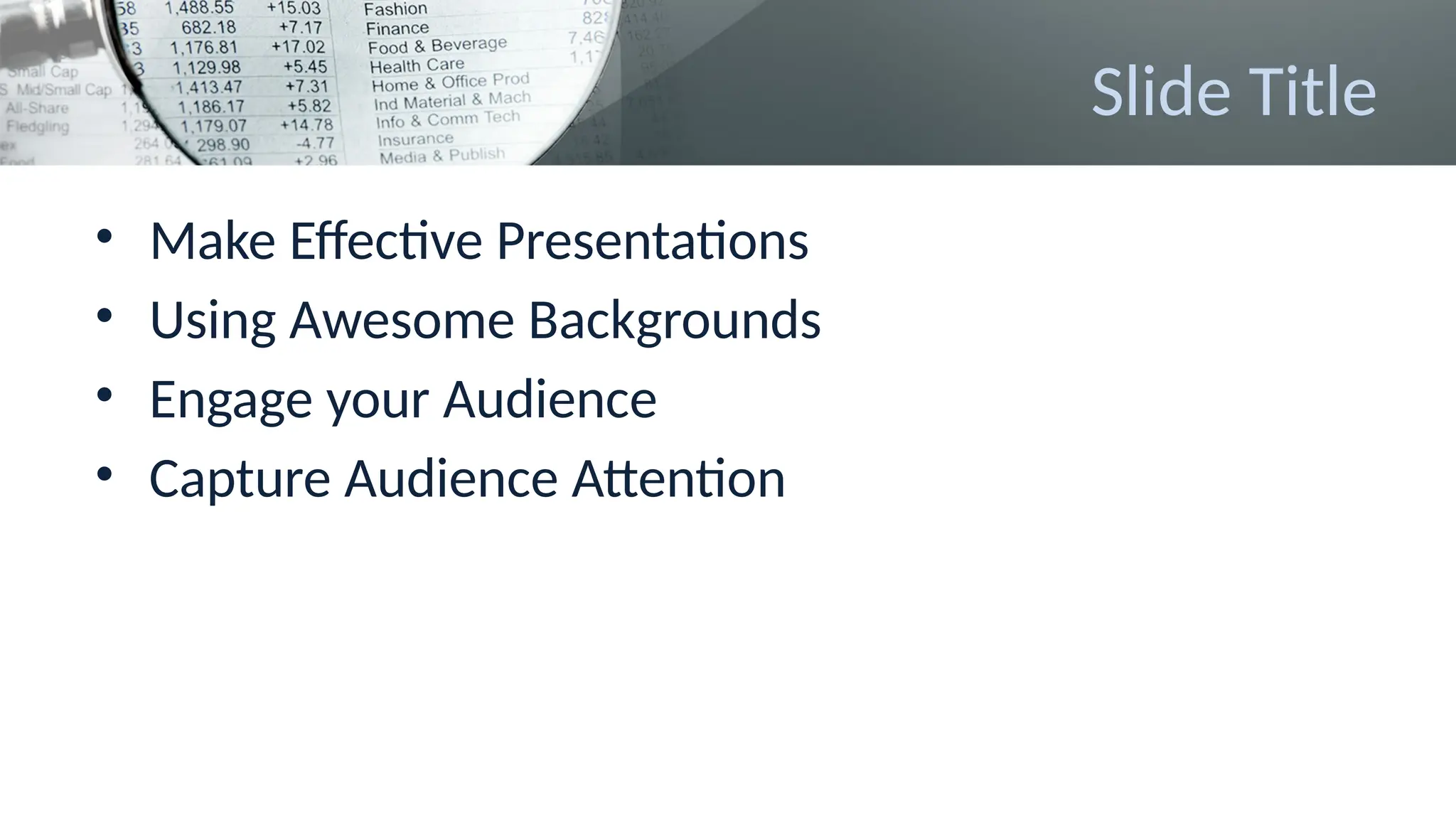 Finance Business Presentation Template Pptx