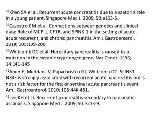 Approach to Recurrent acute pancreatitis | PPTX