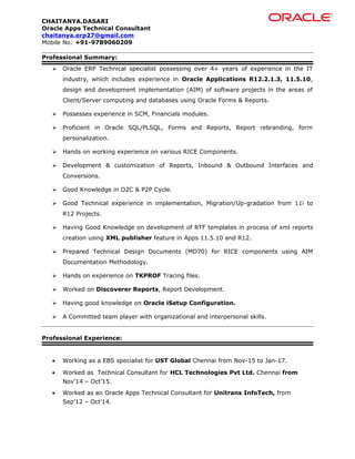 chaitanya_Resume | DOC