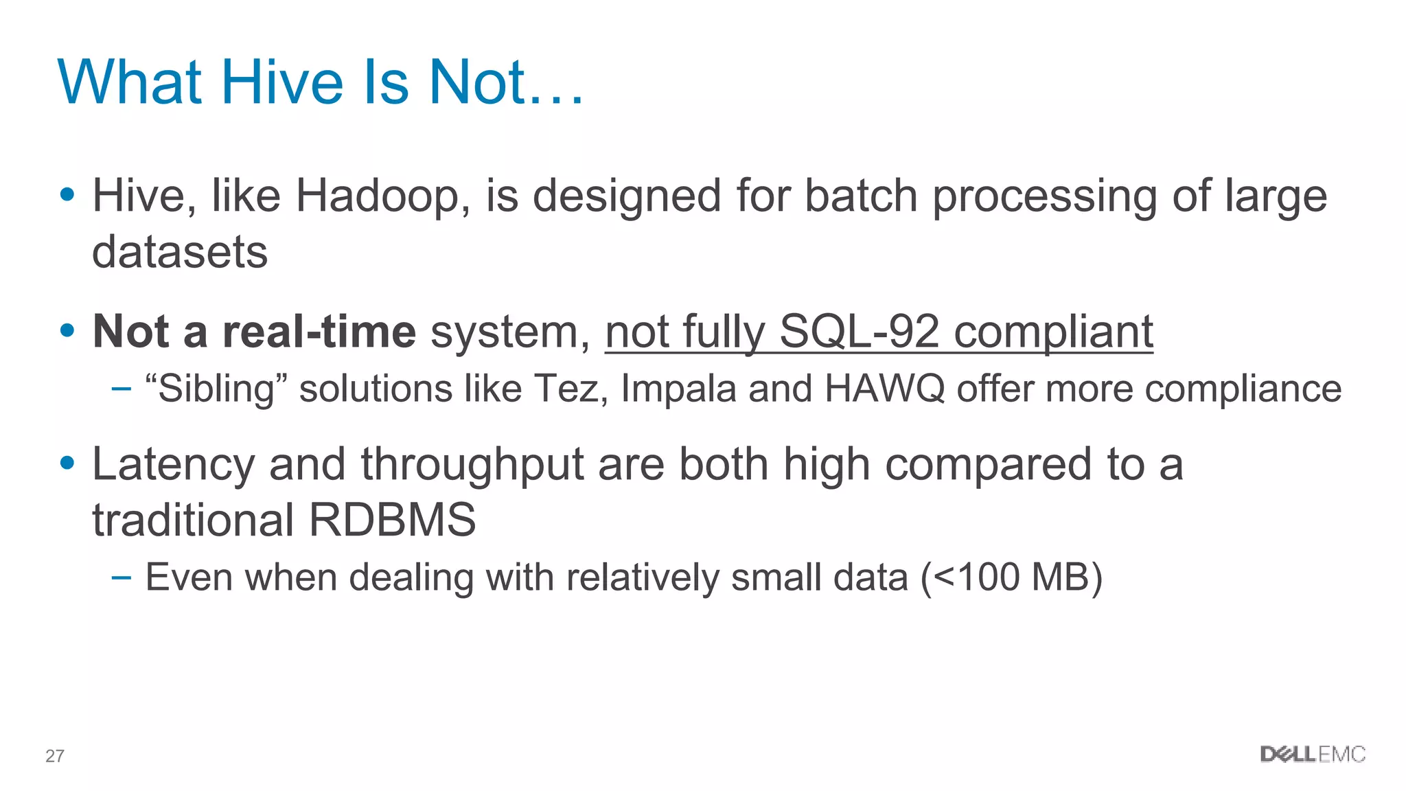 Compressed Introduction To Hadoop Sql On Hadoop And Nosql Ppt