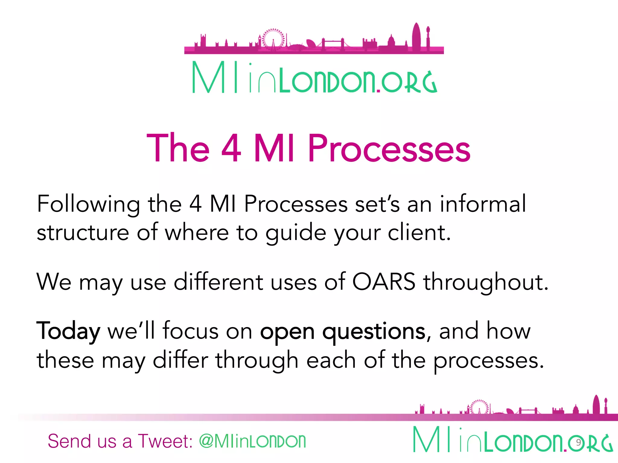 Motivational Interviewing (MI) Club - The 4 MI Processes | PDF