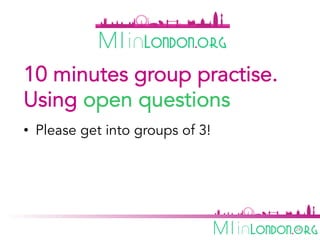Motivational Interviewing (MI) Club - The 4 MI Processes | PDF