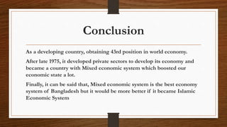 Economic System of Bangladesh | PPTX