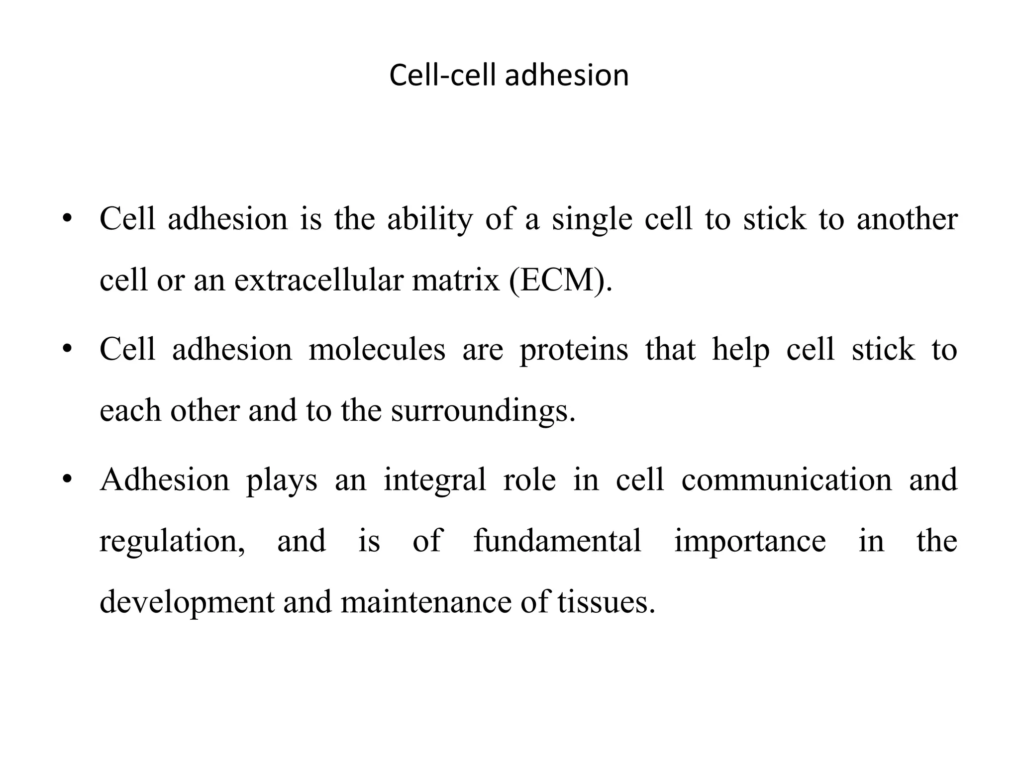 Cell cell adhesion..... Learning........ | PPTX | Biological Sciences ...