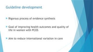 PCOs 2023 recommendation from a study guideline | PPT