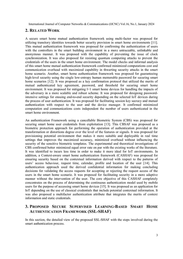 Secure Supervised Learning-Based Smart Home Authentication Framework | PDF | Internet | Computing