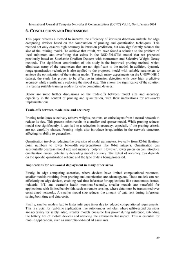 Effective Multi-Stage Training Model for Edge Computing Devices in Intrusion Detection | PDF