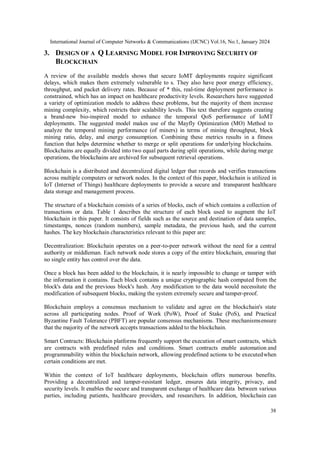 Q-Learning Model for Blockchain Security in Internet of Medical Things Networks | PDF | Internet ...