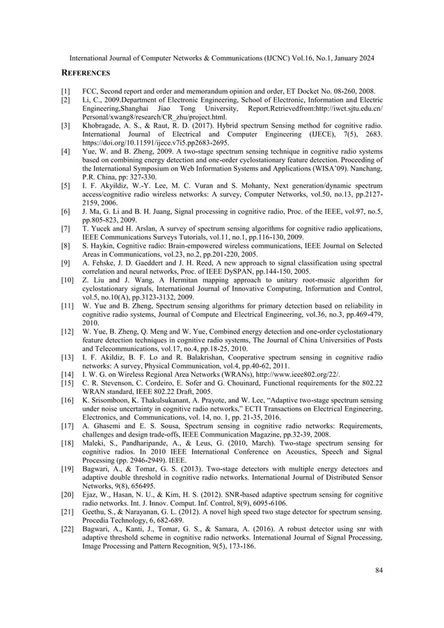 Sensing Time Improvement using Two Stage Detectors for Cognitive Radio System | PDF