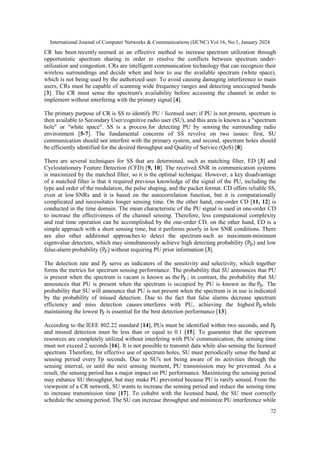 Sensing Time Improvement using Two Stage Detectors for Cognitive Radio System | PDF