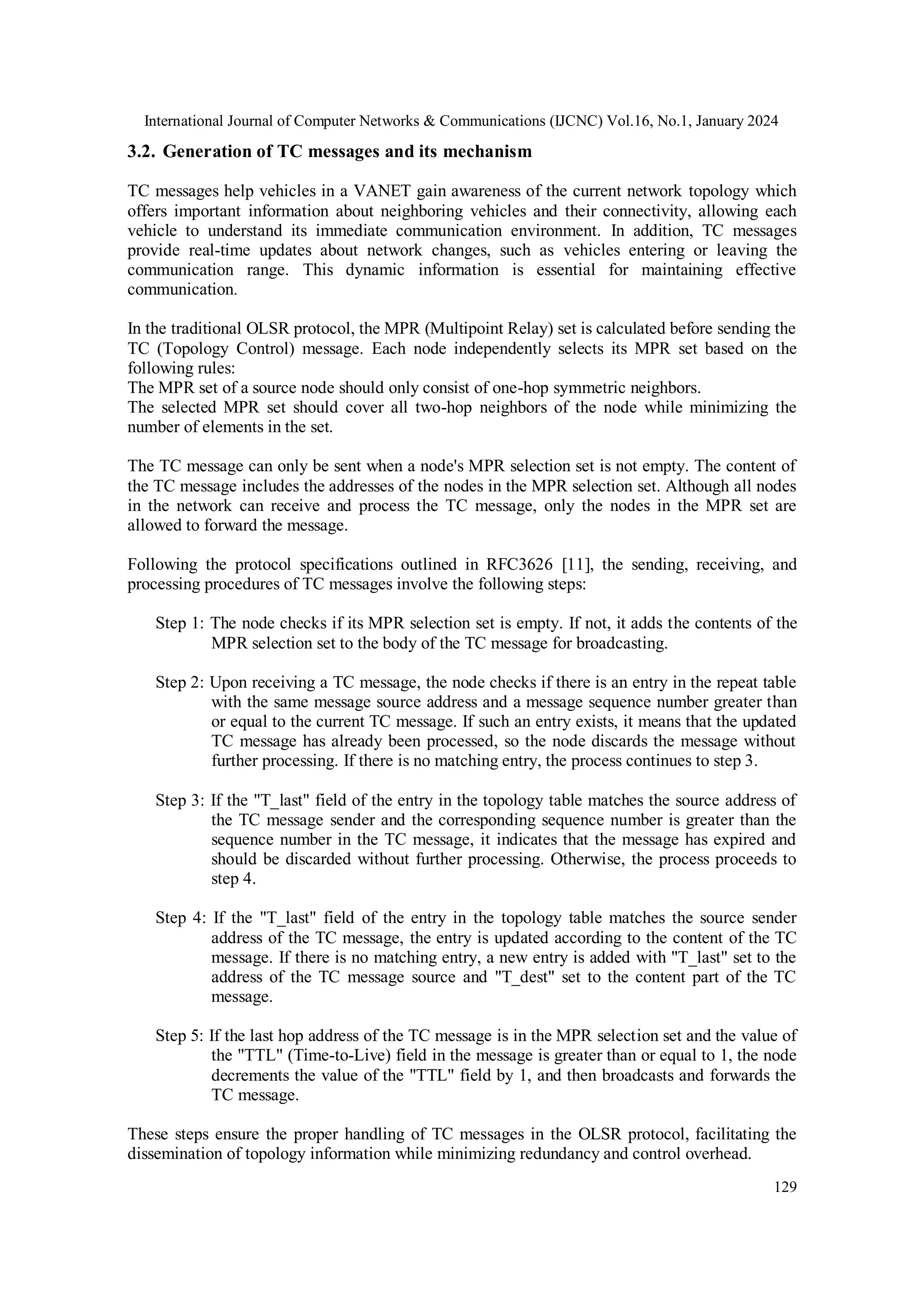 Multipoint Relay Path For Efficient Topology Maintenance Algorithm In Optimized Link State
