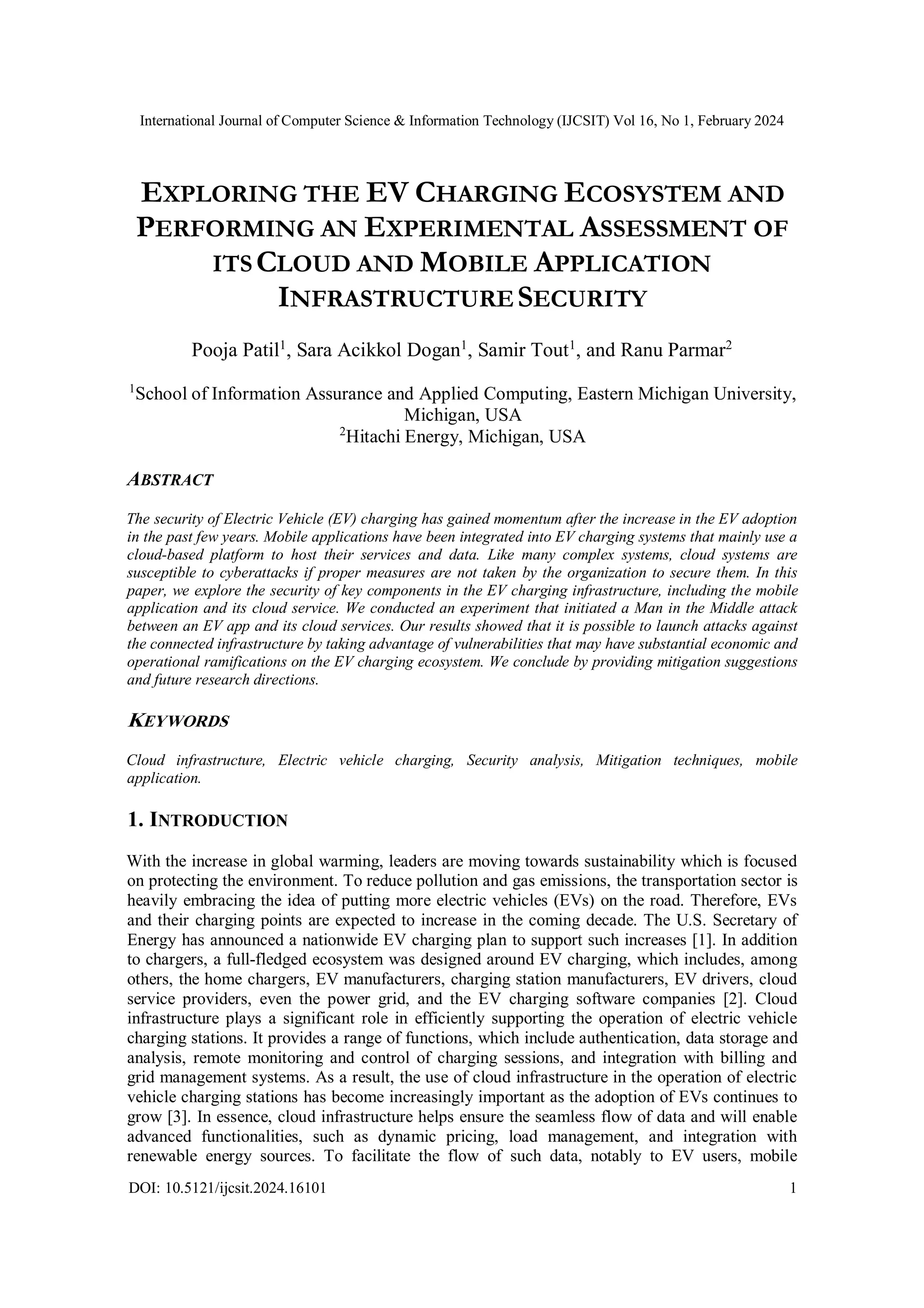 Exploring the EV Charging Ecosystem and Performing an Experimental Assessment of its Cloud and ...