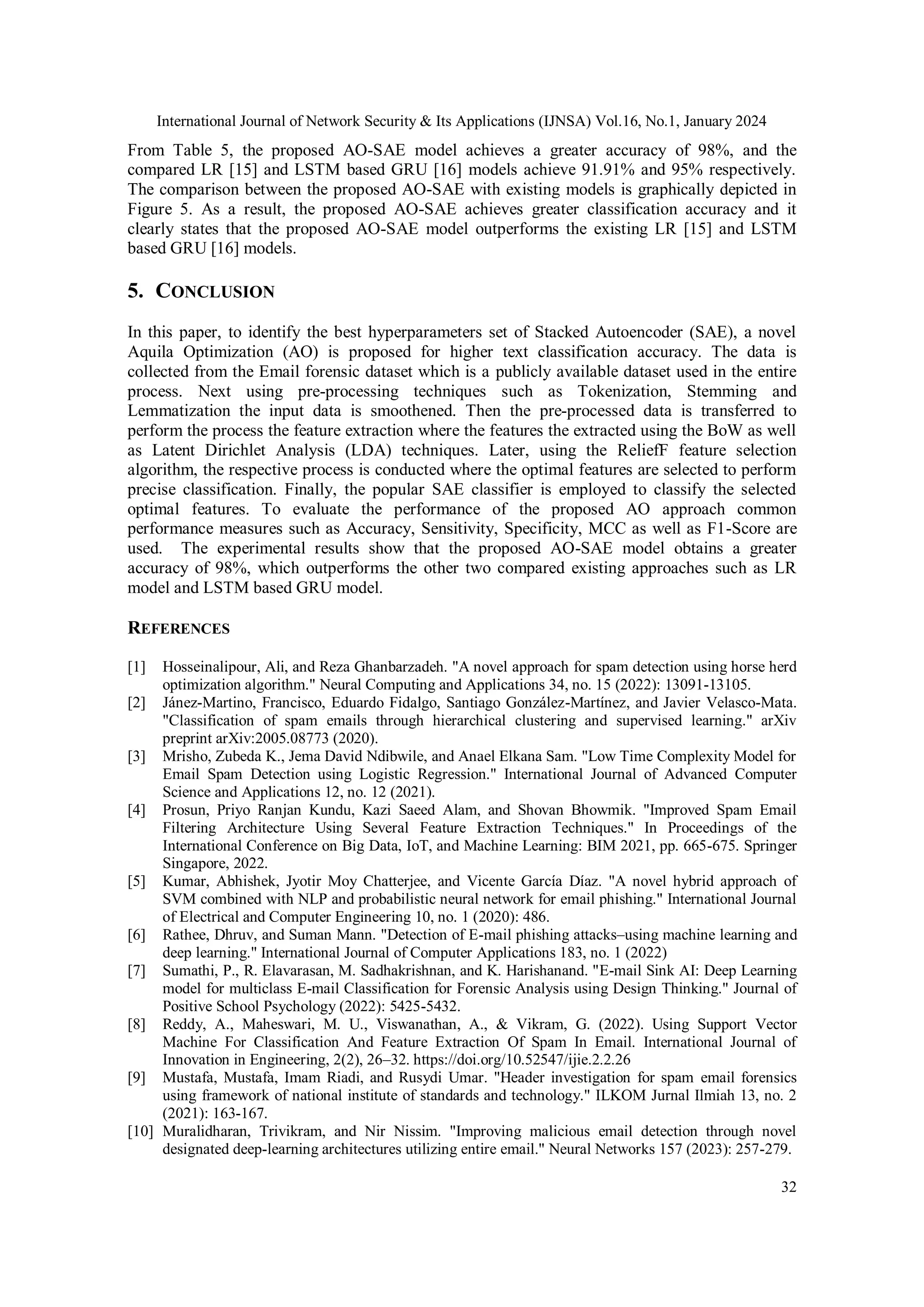 Optimizing Hyperparameters For Enhanced Email Classification And Forensic Analysis With Stacked 