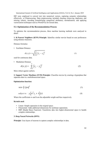 Movie Recommendation System Based on Machine Learning using Profiling | PDF