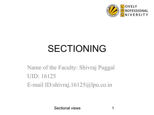 sectional views | PPT