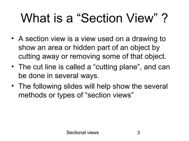sectional views | PPT