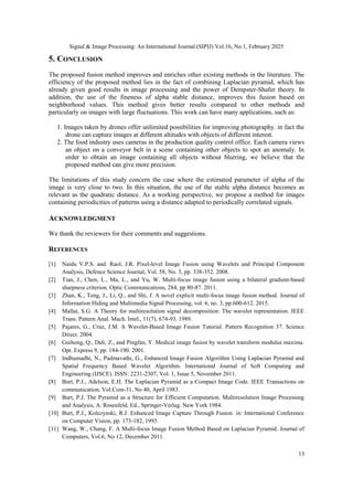 Laplacian Pyramid and Dempster-Shafer with Alpha Stable Distance in Multi-Focus Image Fusion | PDF