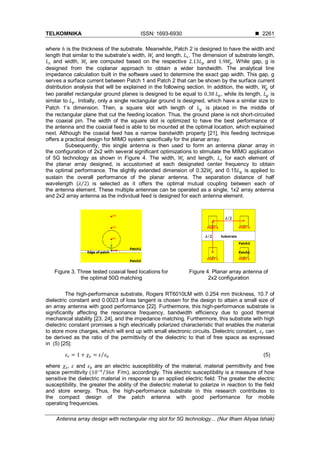 Antenna array design with rectangular ring slot for 5G technology | PDF