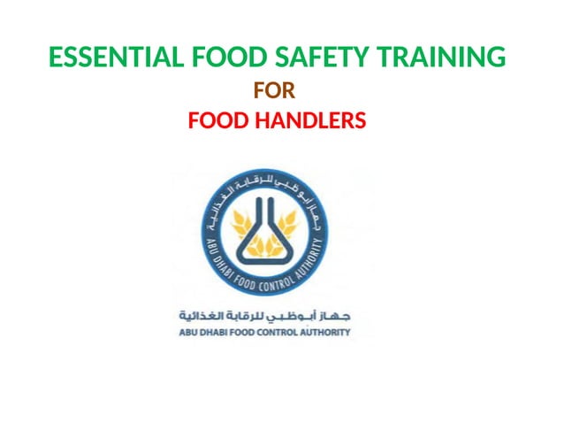 food safety essentials training course,, | PPT
