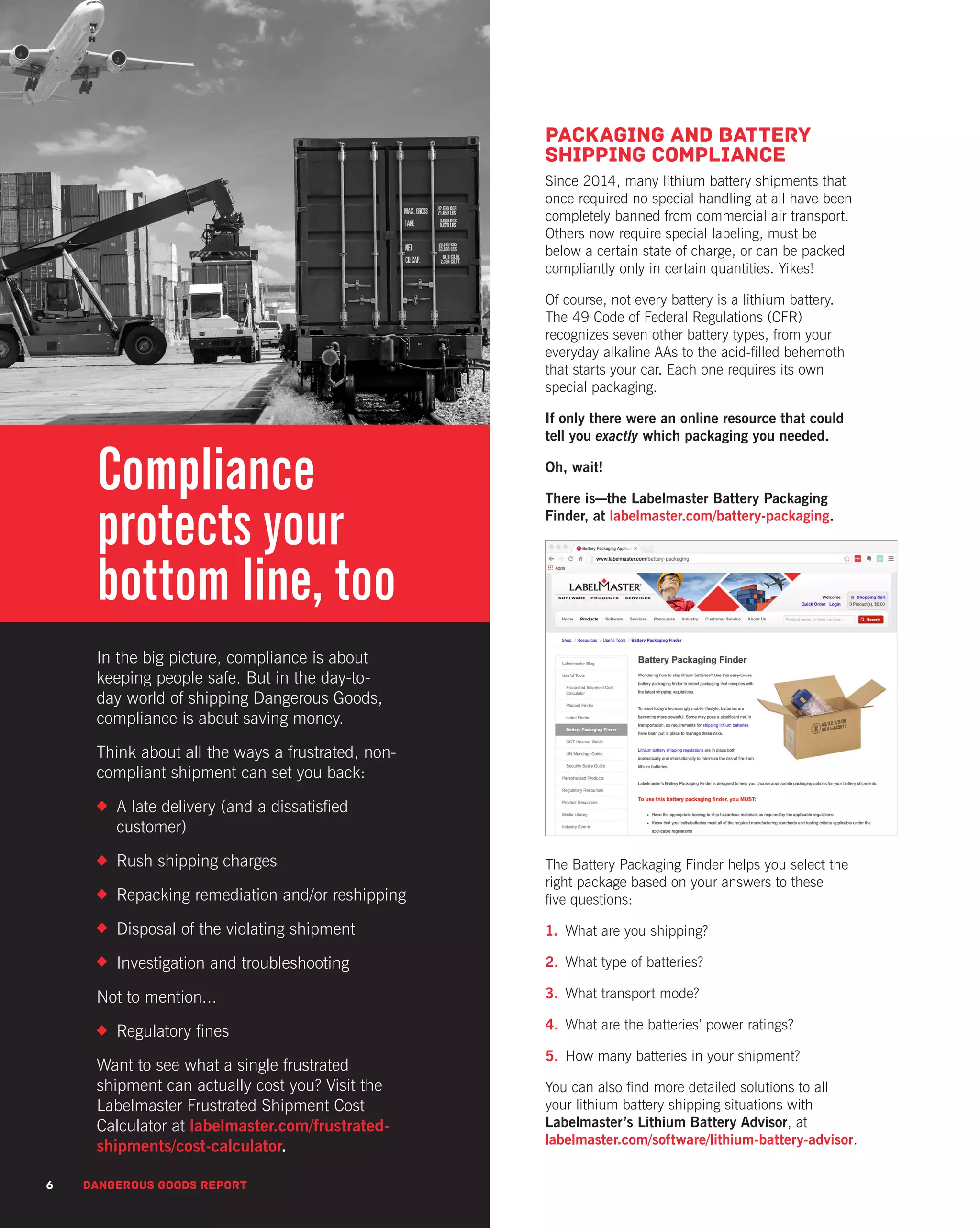 Dangerous Goods Report | Vol. 6 | PDF