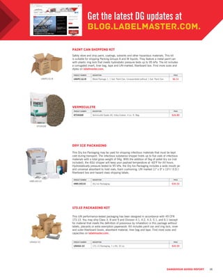 Dangerous Goods Report | Vol. 6 | PDF