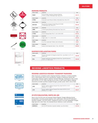 Dangerous Goods Report | Vol. 6 | PDF
