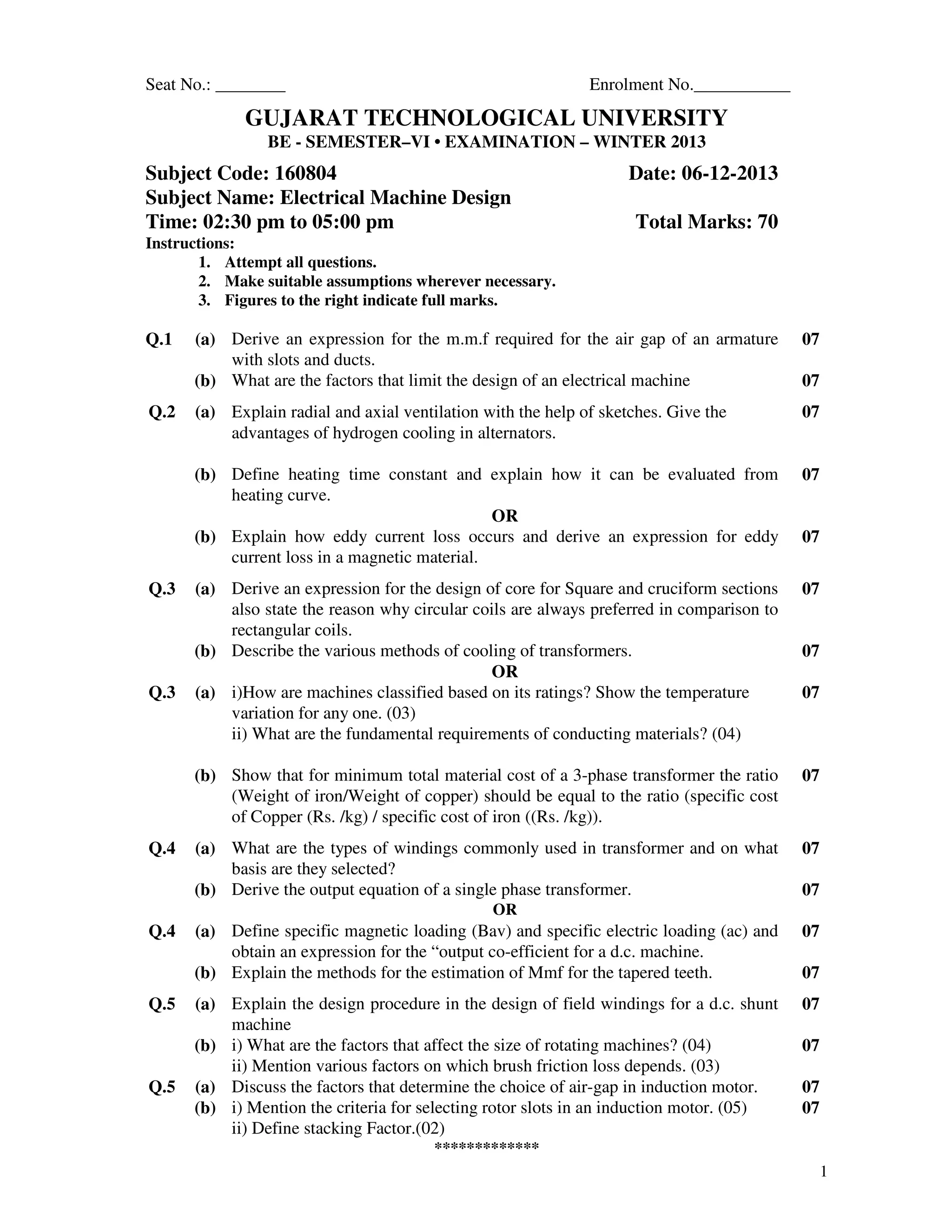 electrical machine design | PDF