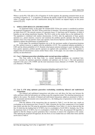 Optimal power flow based congestion management using enhanced genetic ...