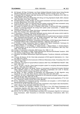 Compression and encryption for ECG biomedical signal in healthcare system | PDF | Heart and ...
