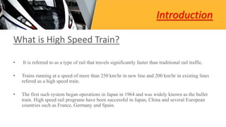High Speed Train - seminar ppt | PPTX