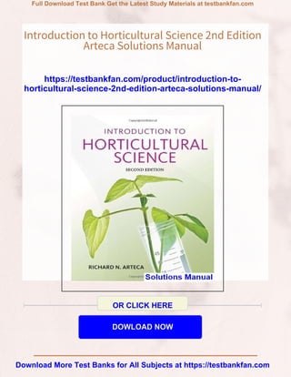 Introduction to Horticultural Science 2nd Edition Arteca Solutions ...