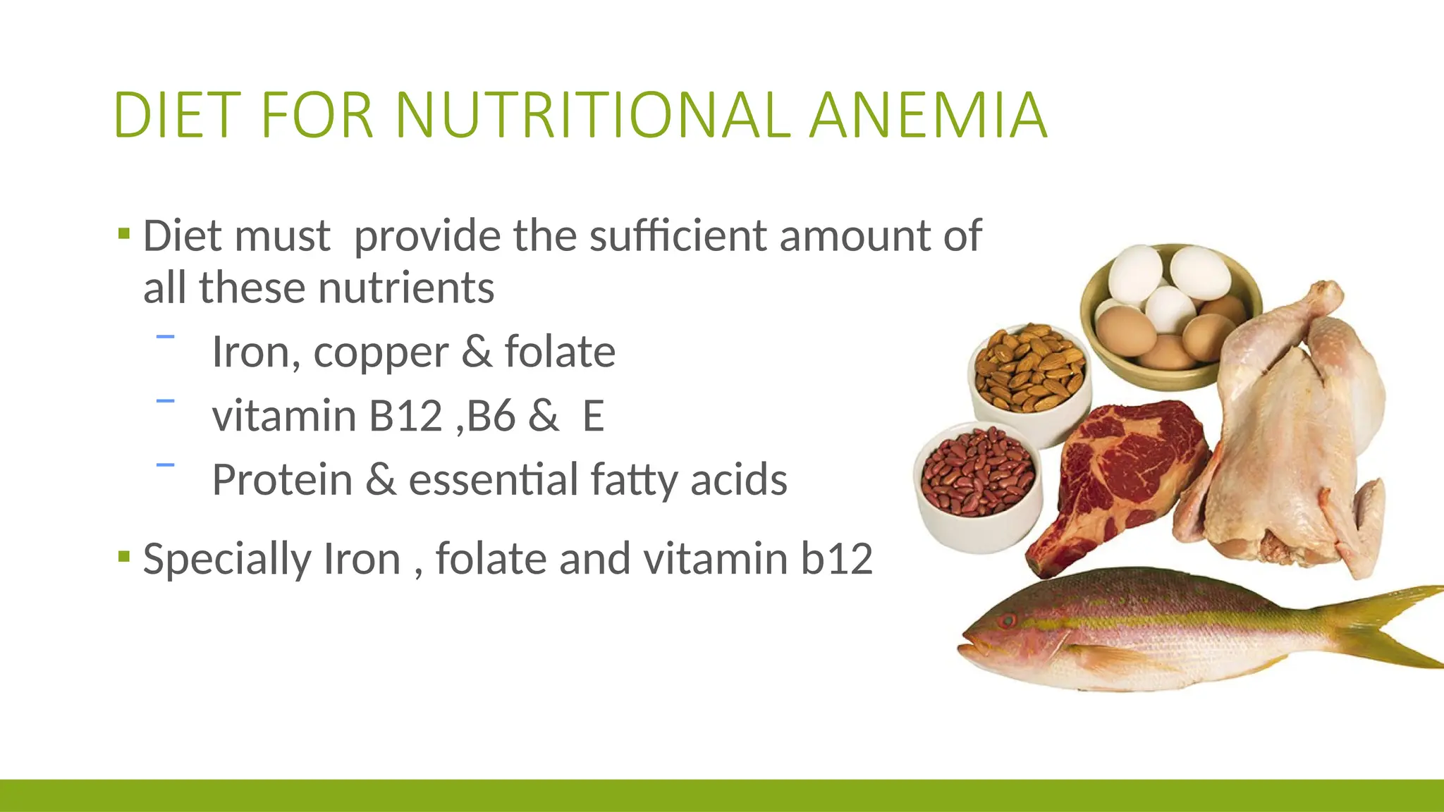 Diet in Nutritional Anemia iron deficiency | PPTX