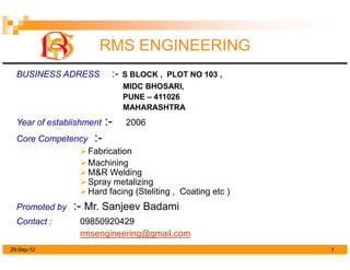 RMS Engineering INTRO FINAL | PPT