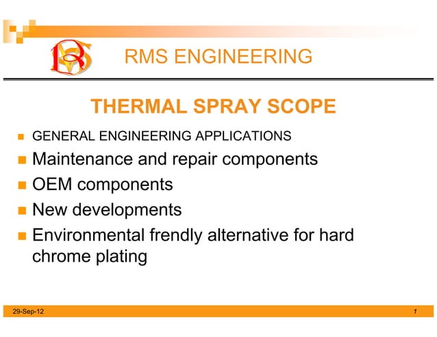 RMS Engineering INTRO FINAL | PPT