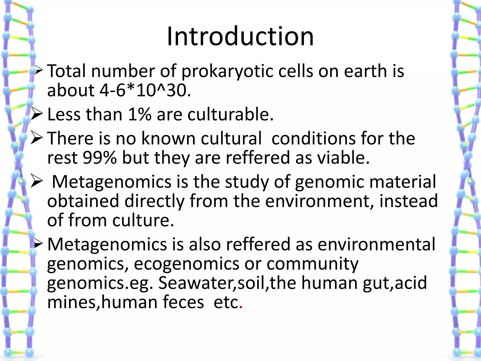 metagenomics | PPTX | Biological Sciences | Science