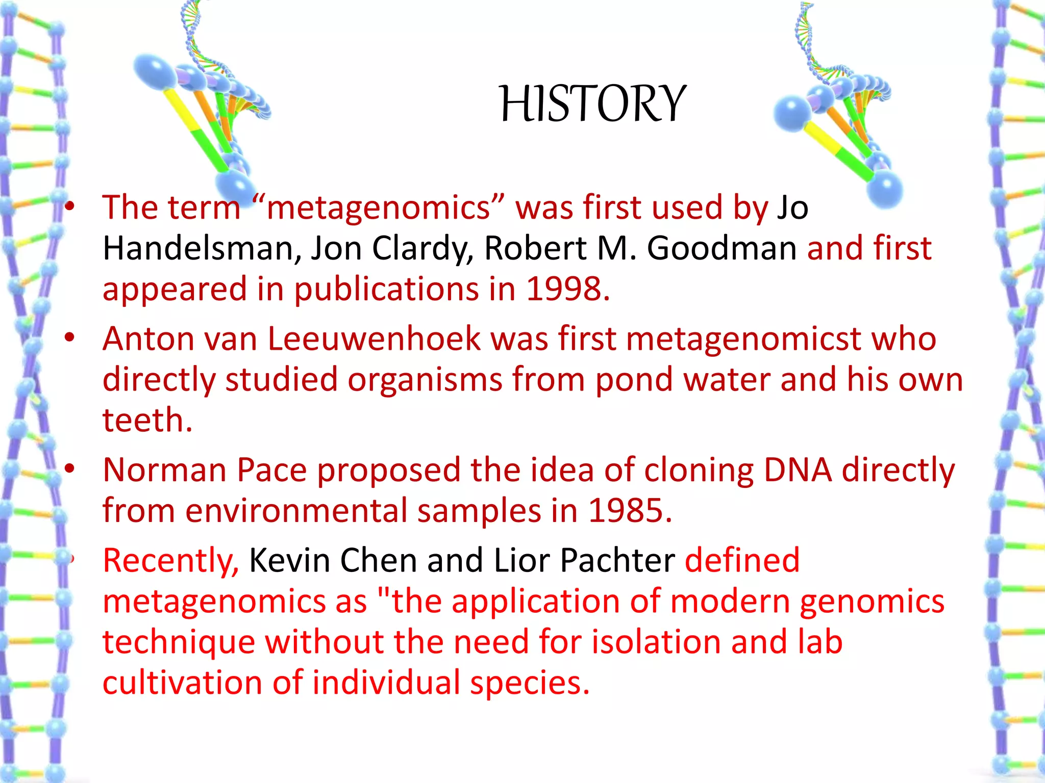 metagenomics | PPTX | Biological Sciences | Science
