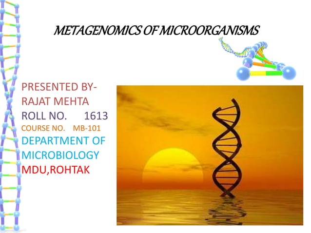 metagenomics | PPTX | Biological Sciences | Science
