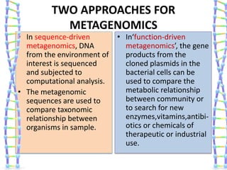 metagenomics | PPTX | Biological Sciences | Science