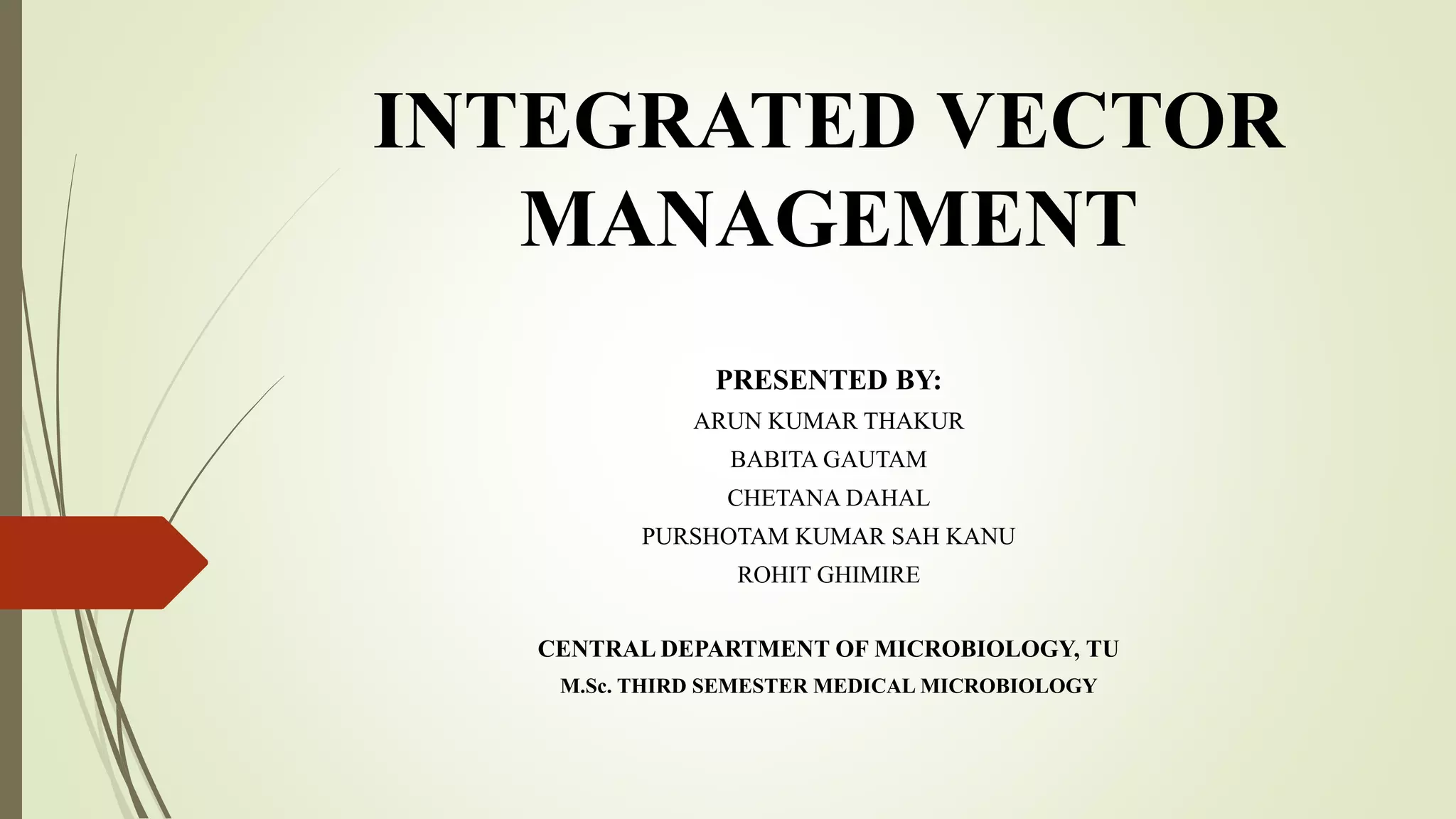 Integrated vector management | PPTX
