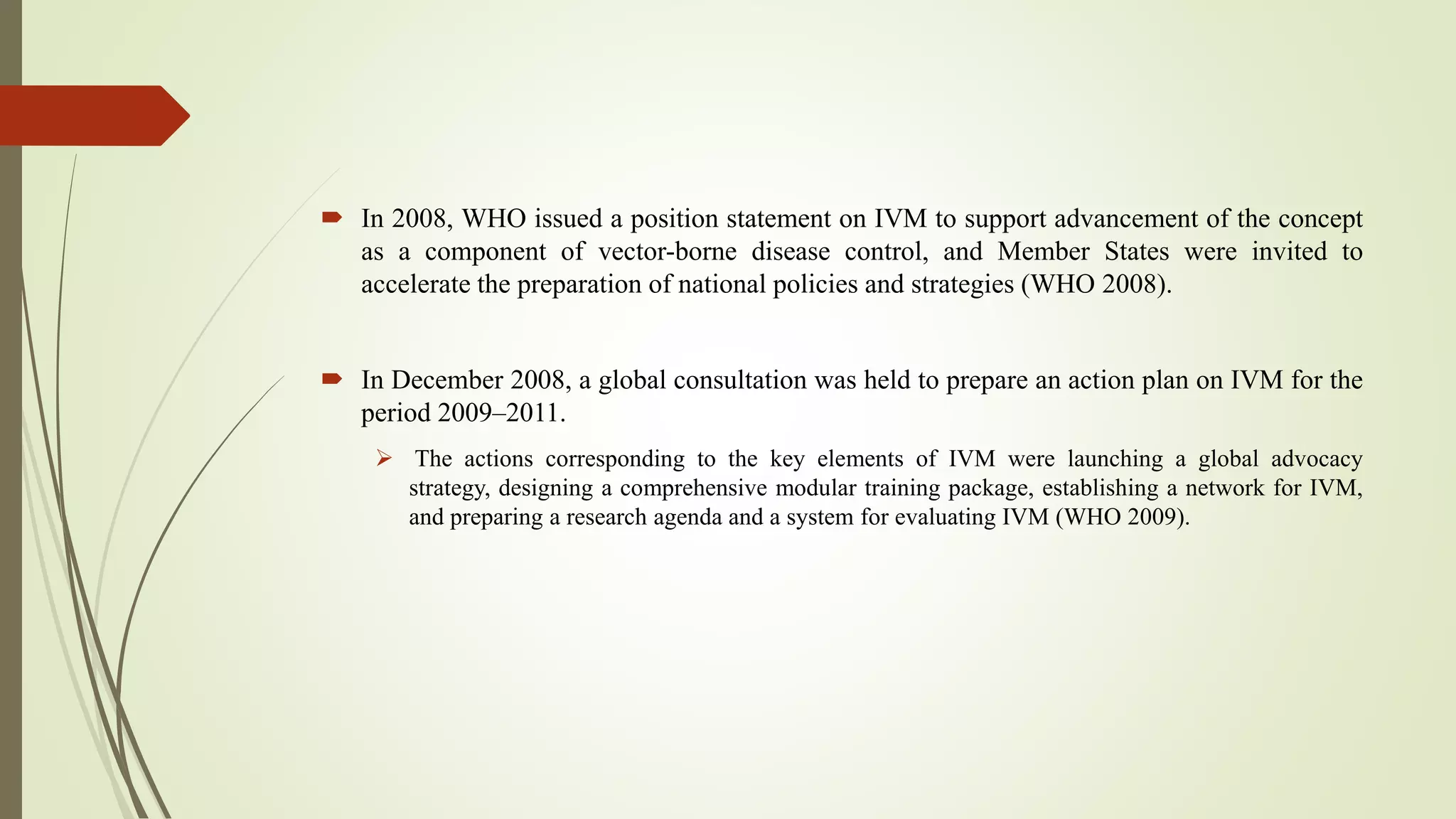 Integrated vector management | PPTX