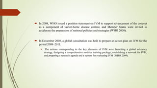 Integrated vector management | PPTX