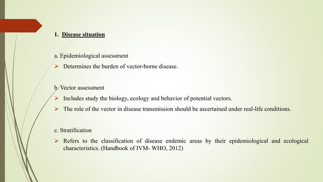 Integrated vector management | PPTX | Infectious Diseases | Diseases ...
