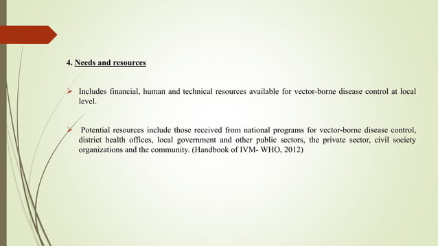 Integrated vector management | PPTX | Infectious Diseases | Diseases ...
