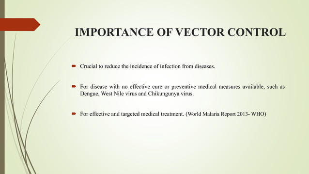 Integrated vector management | PPTX | Infectious Diseases | Diseases ...