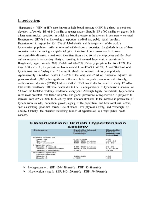 Hypertension | DOCX