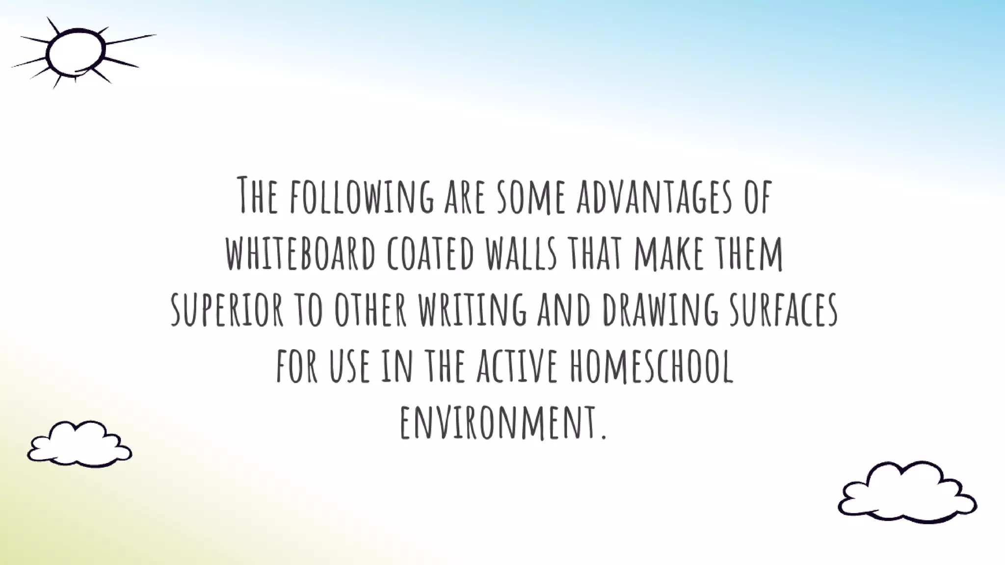 WHITEBOARD COATED WALLS – IDEAL WRITING MEDIA FOR THE HOMESCHOOL ...