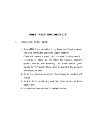 16150187 Guest Relation Officer | PDF