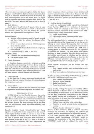 Software Effort Estimation using Neuro Fuzzy Inference System: Past and Present | PDF