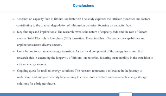 Lithium Ion Battery Characteristics simulation on Comsol.pptx | Chemistry | Science