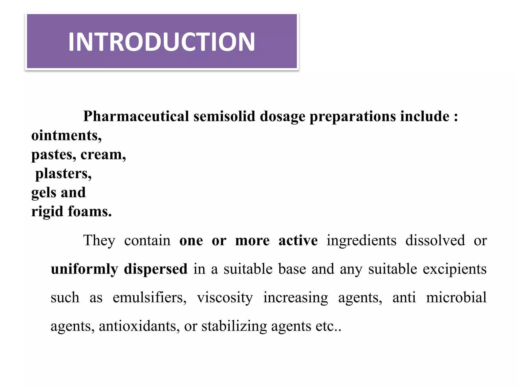 Semi solid dosage forms | PPTX